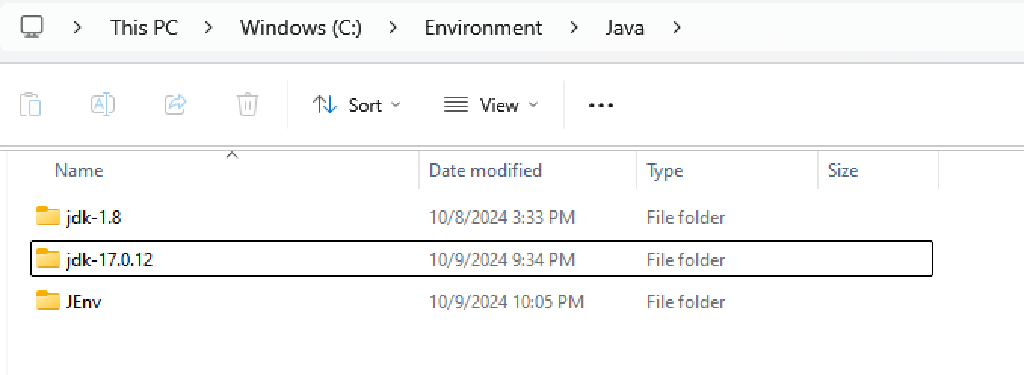 Win11使用JEnv管理多版本jdk